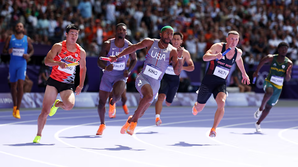 Men's 4x100m Relay: United States Sets Fastest Time in Heats